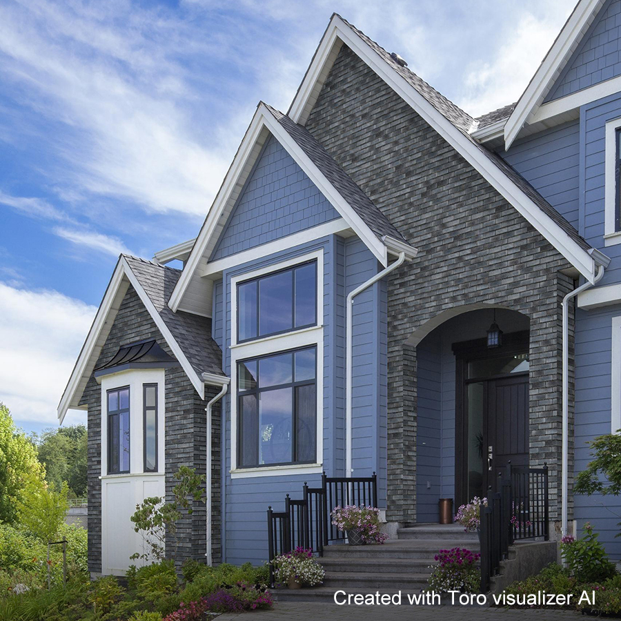 Instone | Toro Stone | Graphite Vintage Brick Flat 10 Sft per Box